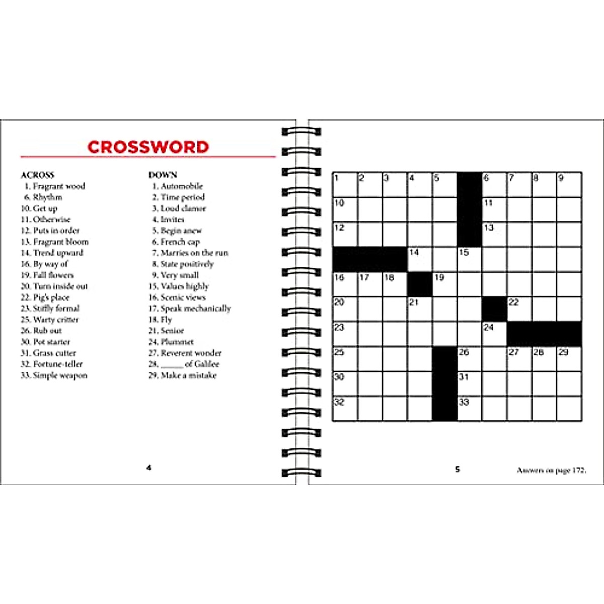 Brain Games - 10 Minute: Large Print Crossword Puzzles (Volume 1)