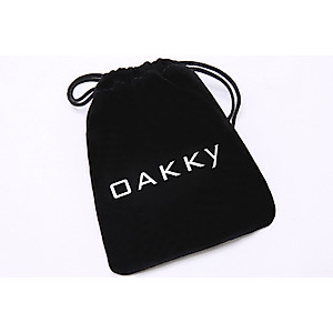 OAKKY Women's Men's Ceramic Cubic Zirconia Ring Couple Set Promise Statement Engagement Jewelry Wedding Band Simple Style Comfort Fit White Size 7