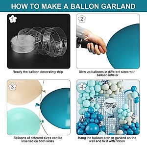 Pink White Party Balloons, Pink White Balloons Garland Arch Kit, 93 Pack 18/12/10/5 Inch Different Sizes Wedding Balloons for Birthday Baby Shower Bridal Festival Anniversary Decorations