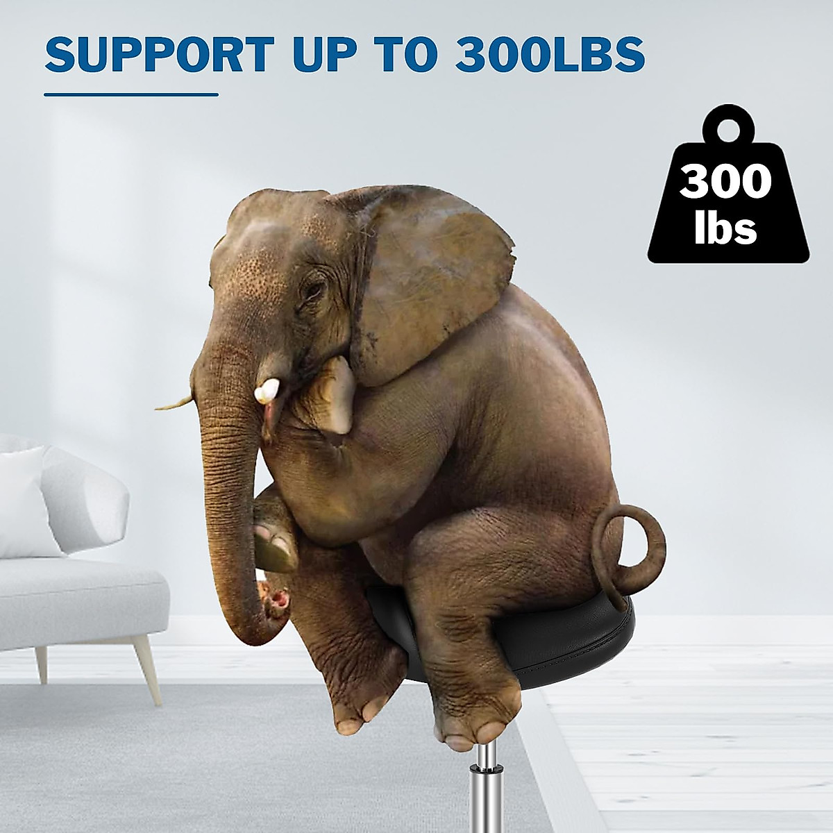 Ergonomic Saddle Stool/Professional Saddle Chair-Adjustable Stool with Wheels,Heavy-Duty Saddle Stool Rolling Chair for Clinic Dentist Spa Massage Salons Studio Tattoo