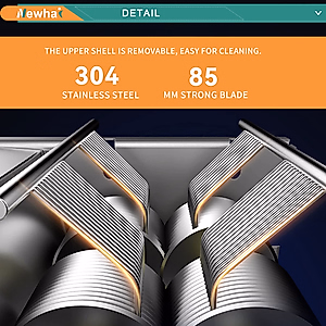 Newhai Upgraded Meat Cutter Machine, Commercial 5mm Electric Meat Slicer, Stainless Steel 350lb/h, for Slices Strips Cubes (Meat thickness: 5mm)