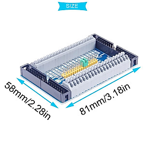 DKARDU Cascade Expansion Board Module 40-pin+40 Pin Female - Female Rainbow Ribbon Cable with Dupont Cable for Raspberry Pi 4/3/2/1