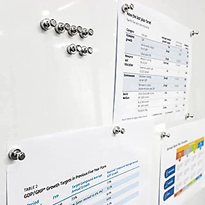 18 Pcs Push Pin Magnets, Fridge Magnet, Whiteboard Magnets, Heavy Duty Magnet, Used as Strong Fridge Magnet, Office Magnets, Strong Magnet for Whiteboard, Perfect for Home, Office, Not for Glass Board