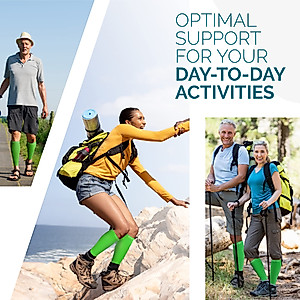 Calf Compression Sleeves for Men and Women - Leg Compression Sleeve - Footless Compression Socks for Runners, Shin Splints, Varicose Vein & Calf Pain Relief - Calf Brace for Running, Cycling, Travel