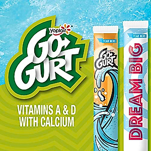 Go-GURT Berry Kids Fat Free Yogurt, Gluten Free, 2 oz. Yogurt Tubes (8 Count)