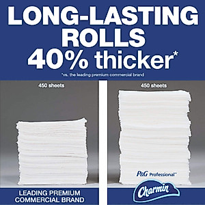 Charmin For Commercial Use Toilet Paper, Individually Wrapped, 2-Ply Standard Roll, 75 Rolls / Case, 450 Sheets / Roll
