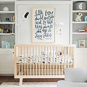 Clamp Mount for Owlet Cam and Owlet Cam 2, Flexible Baby Monitor Holder Crib Mount Without Tools or Wall Damage - White