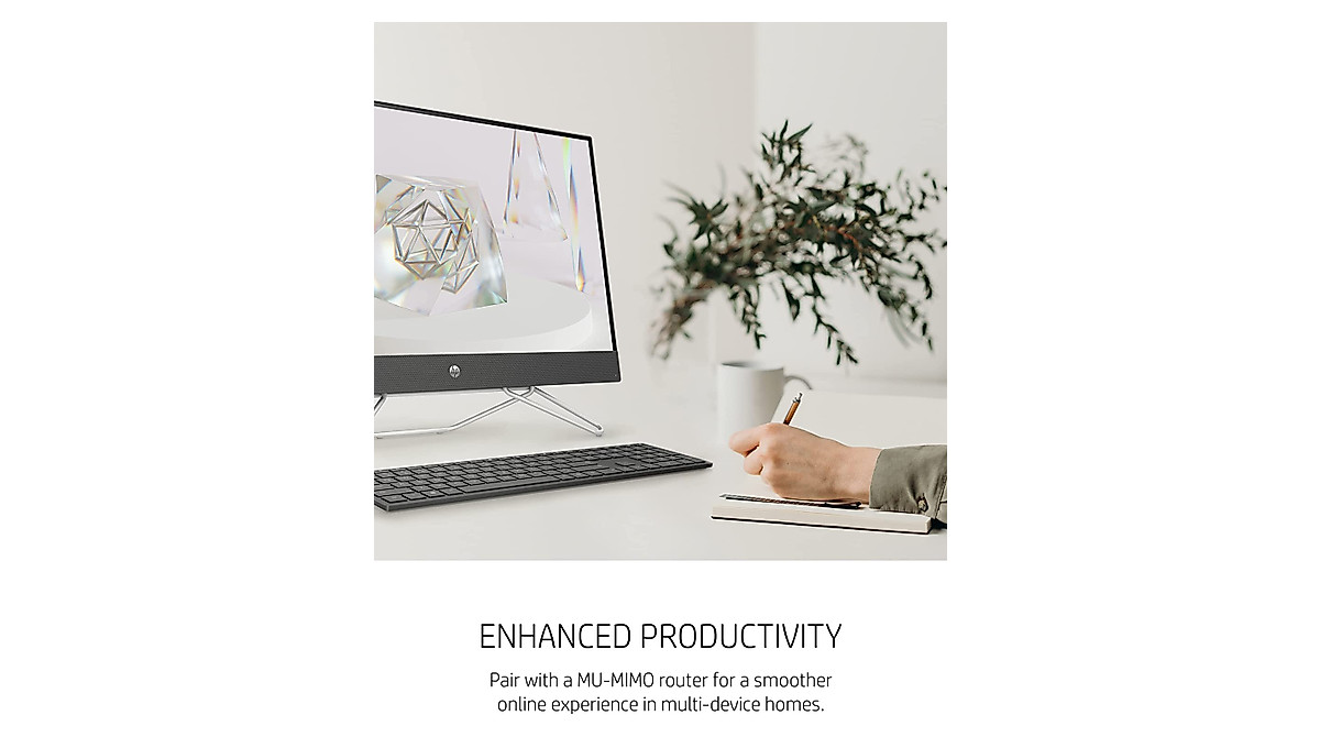 HP Essential All-in-One 27" FHD Desktop with Ryzen 5 - Upgrade Your ...