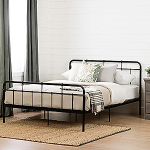 South Shore Versa Metal Complete Bed-Full-Black