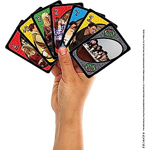 Mattel Games UNO Friends Card Game for Family Night Featuring Tv Show Themed Graphics and a Special Rule for 2-10 Players (Amazon Exclusive)
