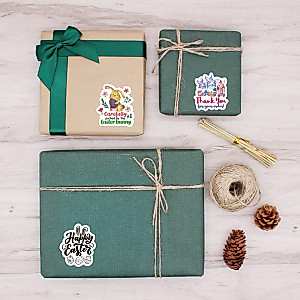 200 PCS Carefully Packed by The Easter Stickers,Cute Small Business Envelopes Stickers for Handmade Goods/Bags Business Packages,Easter Day Theme Small Shop Business Stickers for Envelopes Seals