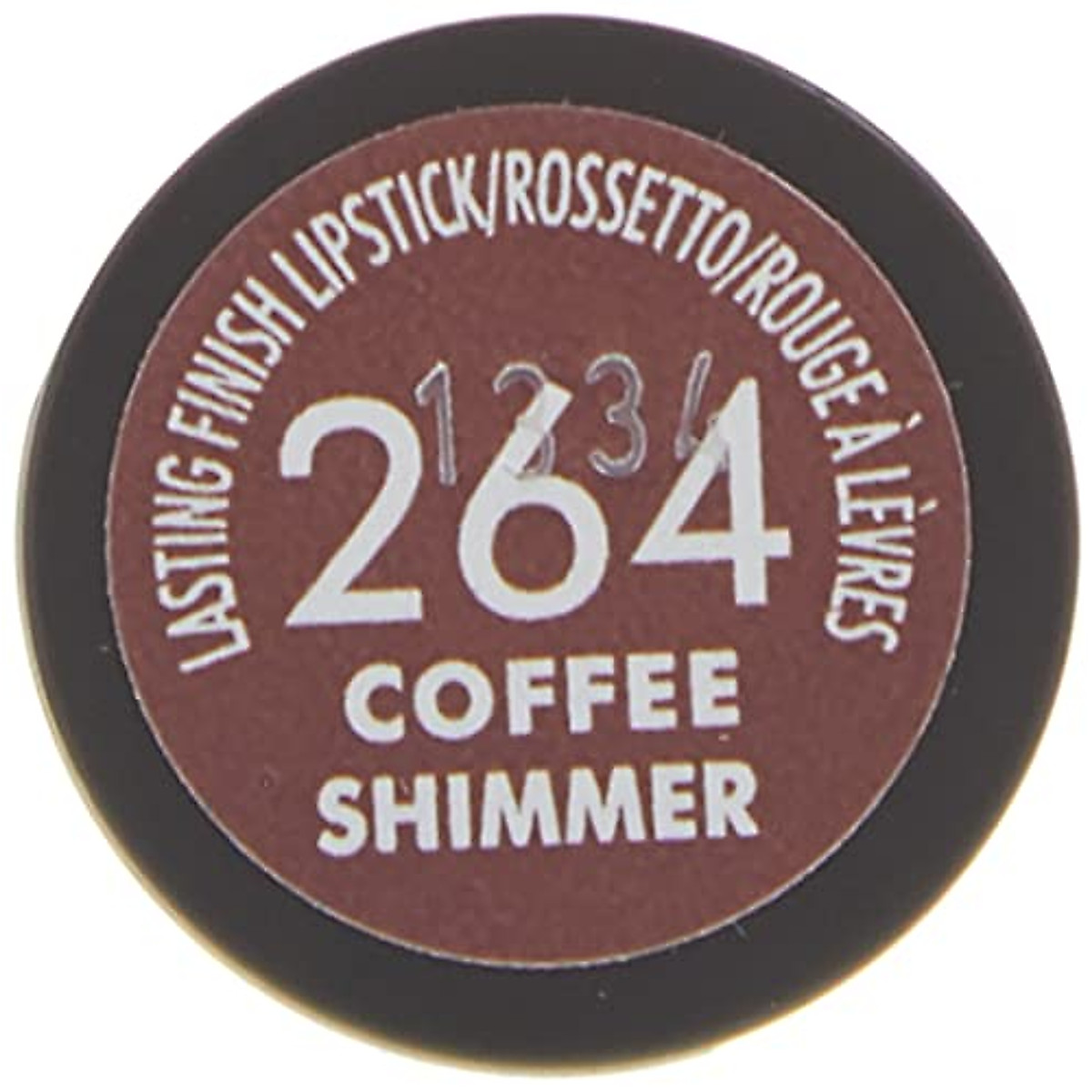 Rimmel Lasting Finish Lipstick - Up to 8 Hours of Intense Lip Color with Color Protect Technology and Exclusive Black Diamond Complex - 264 Coffee Shimmer, .14oz