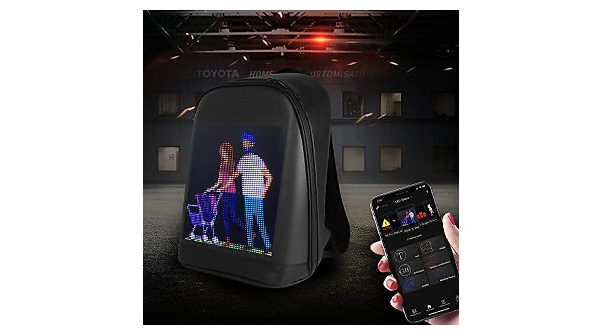 Crelander LED Laptop Backpack with Wireless Power Bank - Customizable ...