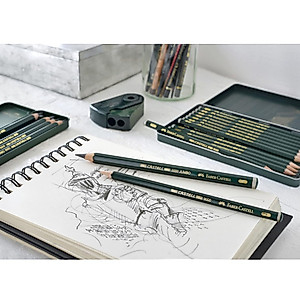 Faber-Castell - Castell 9000 Art Set Pencil (Pack of 6), Green