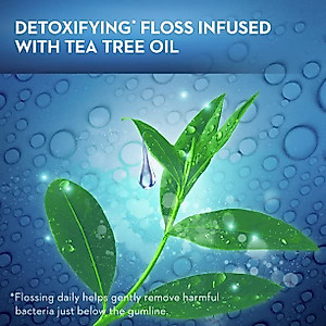 Oral-B Glide Detoxifying Mint Dental Floss Picks Infused with Tea Tree Oil, 75 Count (Pack of 4)