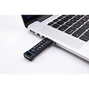 Secure Data 32GB SecureUSB KP Encrypted FlashDrive with KeyPad Pin Authentication, 32 GB