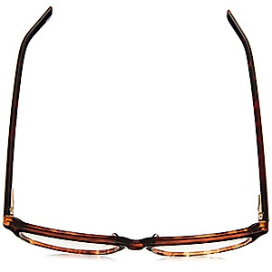 Kate Spade New York Women's Kate Spade Female Optical Style Jodie2 Rectangular Reading Glasses, Dark Havana Gold/Demo Lens, 50mm, 16mm + 2