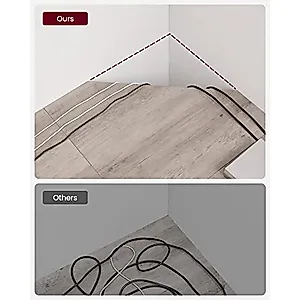 VASAGLE L-Shaped Computer Desk, Industrial Workstation for Home Office Study Writing and Gaming, Space-Saving, Easy Assembly, 58.7”D x 58.7”W, Greige