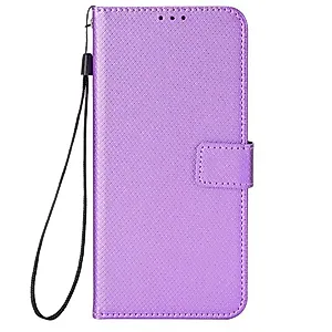 Phone Case for Realme V20, Leather Wallet Case for Realme V20 Non-Slip PU Leather Cover, Flip Folio Book Phone Cover for Realme V20 Case Purple