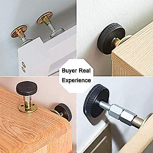 Y-WIN Bed Frame Anti-Shake Tool Adjustable Anti-Shake Fixer Headboard stoppers for Room Wall  Beds Cabinets Sofas,Allow Bed to Be Stationary Easy Install 2PCS