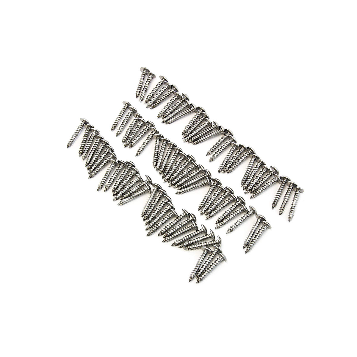 80 Piece Truss Head Screw Set for Dock Bumper Installation Marine Grade Stainless Steel 10 x 1-1/4 Inches SS