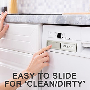 YEWGARB Dishwasher Magnet Clean Dirty Sign Premium Stainless Steel - Kitchen Organizers and Storage - Clean Dirty Magnet for Dishwasher