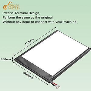 Pickle Power Switch Lite Battery, HDH-003 Battery Replacement for Switch Lite HDH-001 Game Console with Tool Set