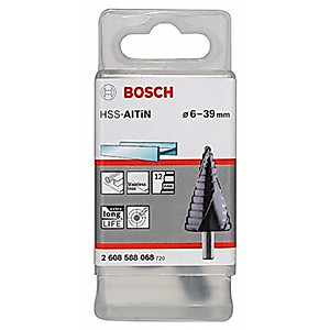 Bosch 2608588068 Hss-AlTiN Step Drill Bit 12 Parts 6-39mm