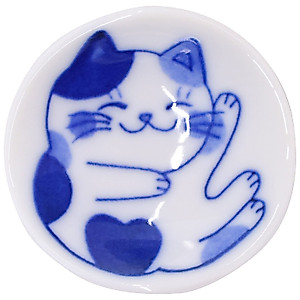 MIno Ware Chopstick Rest set, Kawaii Cute Cats Design, Japanese Ceramic Ware, Set of 4