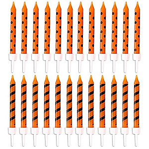 Basketball Party Cake Topper Candles in Holders (36 Pack)