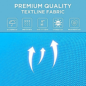 Patio Lounge Chairs Set Outdoor Chaise Lounge Recliner,Tanning Chairs for Outside,Adjustable Chaise Lounge with 2 Pillows for Beach Pool Poolside Yard,2 Pcs,Blue