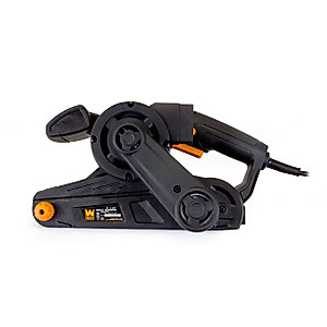 WEN 6530 6-Amp Electric Hand Planer, 3-1/4-Inch & 6321 7-Amp 3 in. x 21 in. Corded Belt Sander with Dust Bag, Black