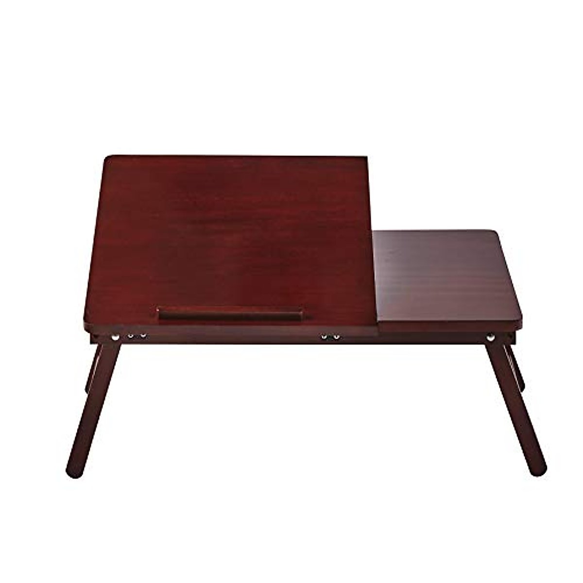 Amazon Basics Portable Lap Desk with Adjustable Lift Top for Laptops and Reading - Espresso Finish