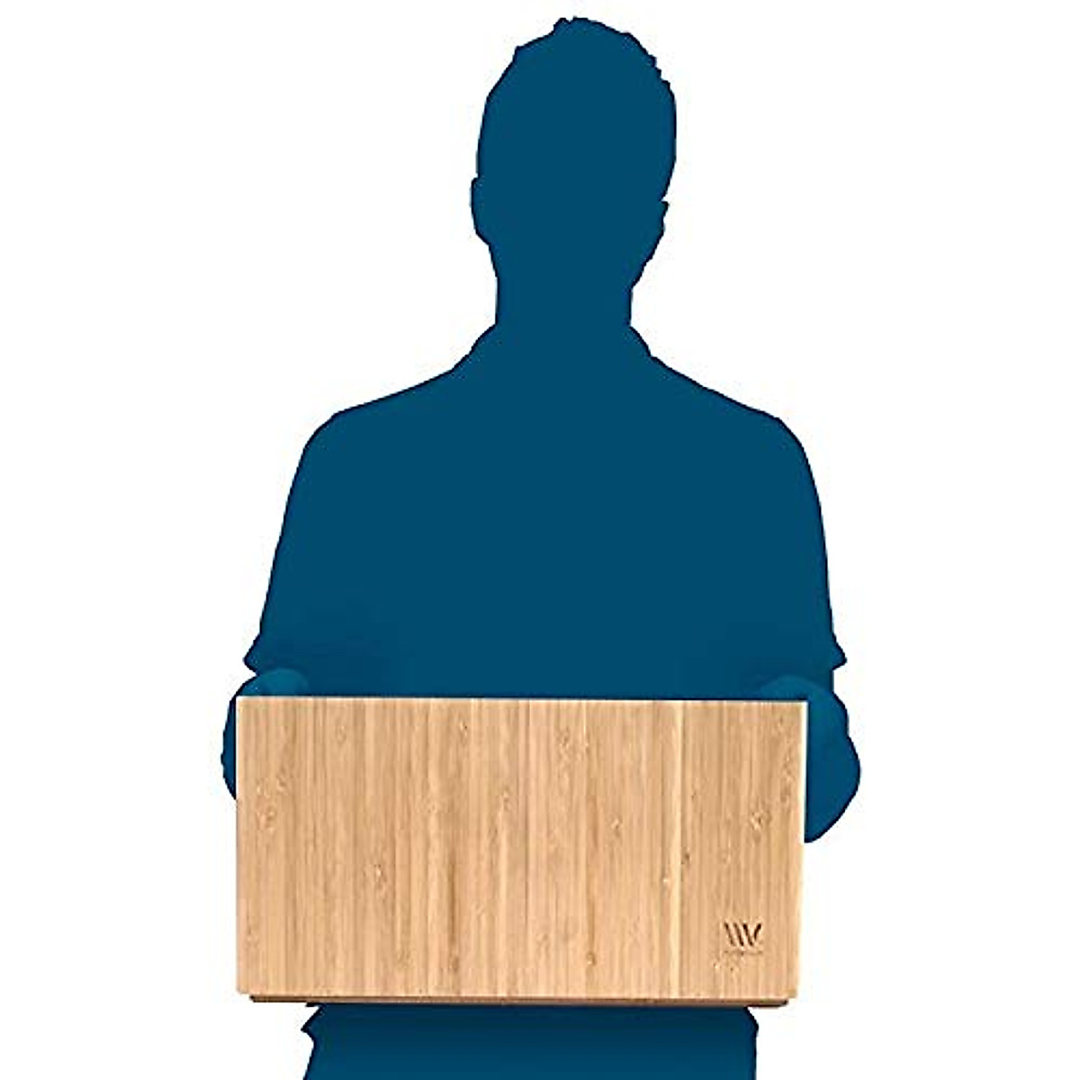 MobileVision Bamboo Storage Box, 14”x11”x 6.5”, Durable Bin w/Handles, Stackable - For Toys Bedding Clothes Baby Essentials Arts & Crafts Closet & Office Shelf