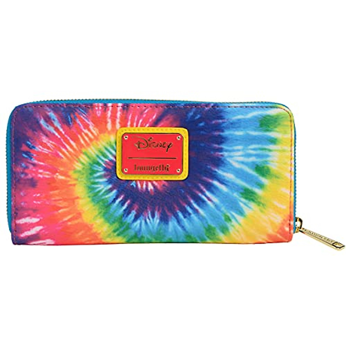 Loungefly Disney Mickey Minnie Mouse Tie Dye Faux Leather Wallet Zip Around Clutch