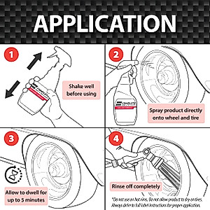 Malco Complete Wheel & Tire Cleaner – Fast Acting, Non-Acid Formula/Removes Dust, Grease, Oil, and Dirt from Entire Wheel / 22 oz. (122922)