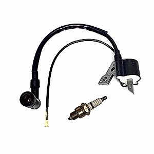 Ignition Coil and Spark Plug For Buffalo Sportsman GEN1100 GEN154 1500W 2000W Generator & Predator 1 in. 79CC 63404 Water Pump & Wen Champion 1200 1500 1400 1800 Watts Gas Generator