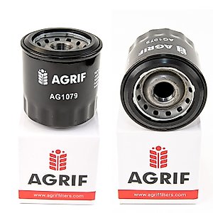 Agrif Replacement Oil Filter 2 pack fits for John Deere M806419 Kubota 30401-37580 Bobcat I.R. 3974113B Kubota HH150-32094 Hustler 785634-100% meets OEM Quality (2-pack) (2)