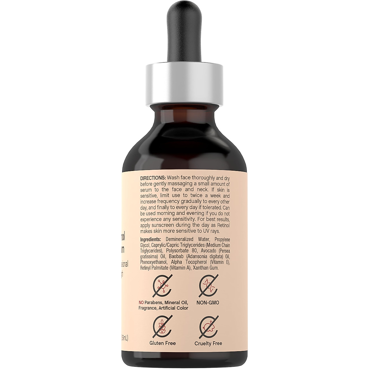 Coera Retinol Serum for Face | 2 fl oz | Professional Strength Formula | Free of Parabens & Fragrances | Packaging May Vary