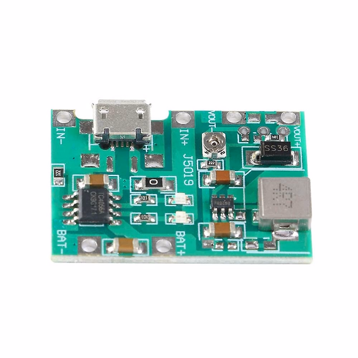 Rakstore 4pcs Lithium Li-ion Battery Boost Charger Module USB Lithium Lipo 18650 Battery 3.7V 4.2V to 5V 9V 12V 24V Step Up Module