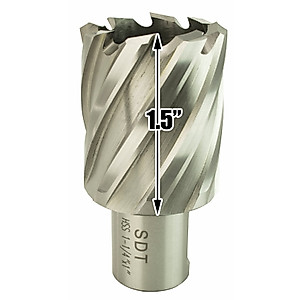 Steel Dragon Tools 1-1/4" x 1" High Speed Steel Annular Cutter with 3/4" Weldon Shank