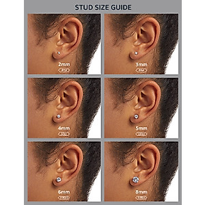 Amazon Essentials Sterling Silver Created Emerald Flower Stud Earrings (previously Amazon Collection)