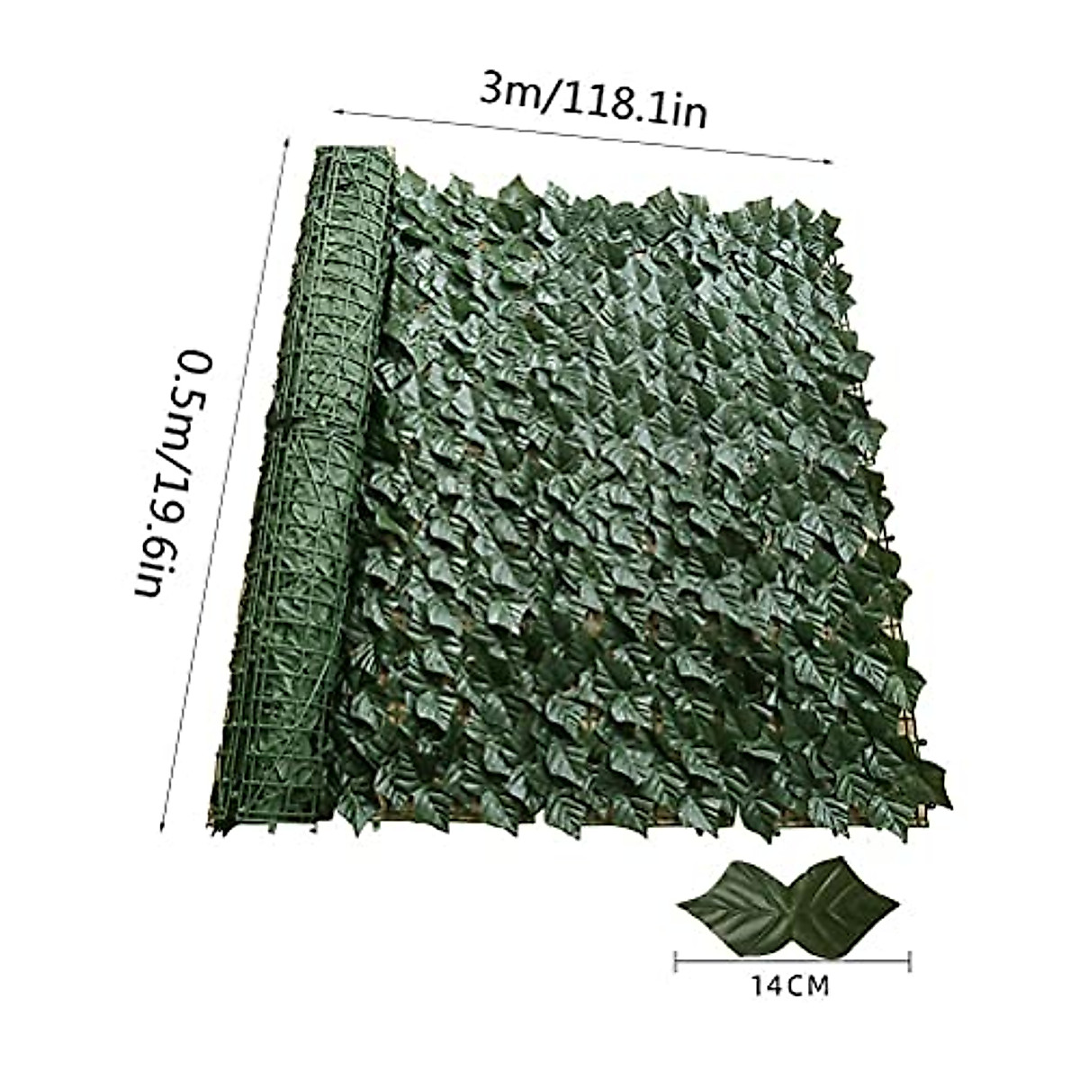 POPG Expandable Faux Fence Artificial Ivy Leaf Fence Mesh Screen Fencing Panels for Outdoor Garden Porch Patio Yard Balcony Decor, Artificial Hedges