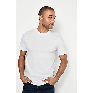 Jockey Men's Undershirt Classic Crew Neck - 3 Pack, White, M