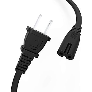 2 Prong Charger Cord Fit for JBL PartyBox 300 310 100 200 1000 On-The-Go Bluetooth Speaker System Power Cord Replacement AC Cable