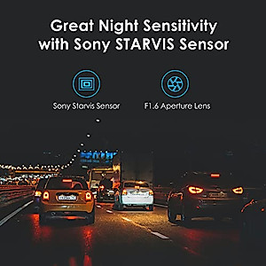 VIOFO A119 V3 1440P 60fps Dash Cam with GPS, Enhanced Super Night Vision with True HDR and Starvis Sensor, Car Dash Camera 140° Wide Angle, 2.0‘’ LCD, Smart Parking Mode 24H