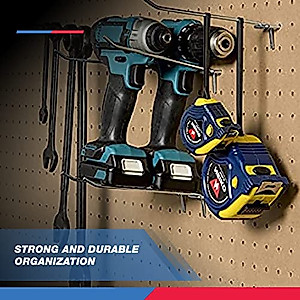 Neiko 53102A 6” Pegboard Hook Organizer Kit, 50 Pack, Hanging Hooks Set for Garage Organization, Great for Wall Hanging and Shelving, Tool Storage, Craft Organizing