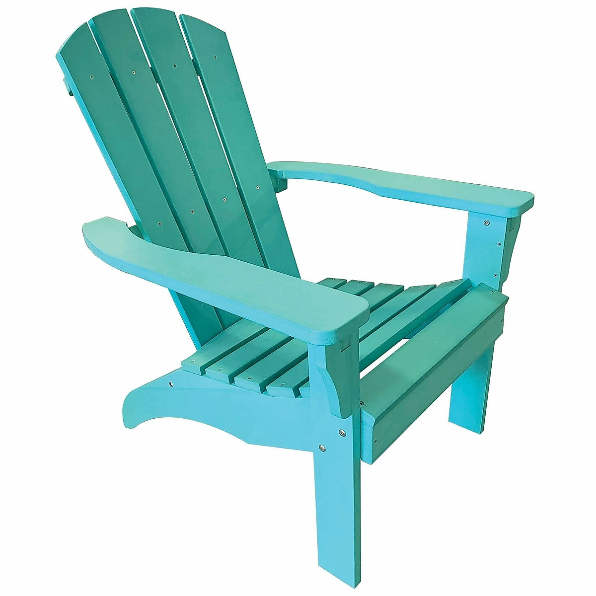 Leigh Country TX 94025 Poly Resin Adirondack Chair, Turquoise, Turquiose
