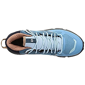 Salomon Women's Predict Hike MID Gore-TEX Hiking Boots for Women, Mocha Mousse/Blue/Blue, 8