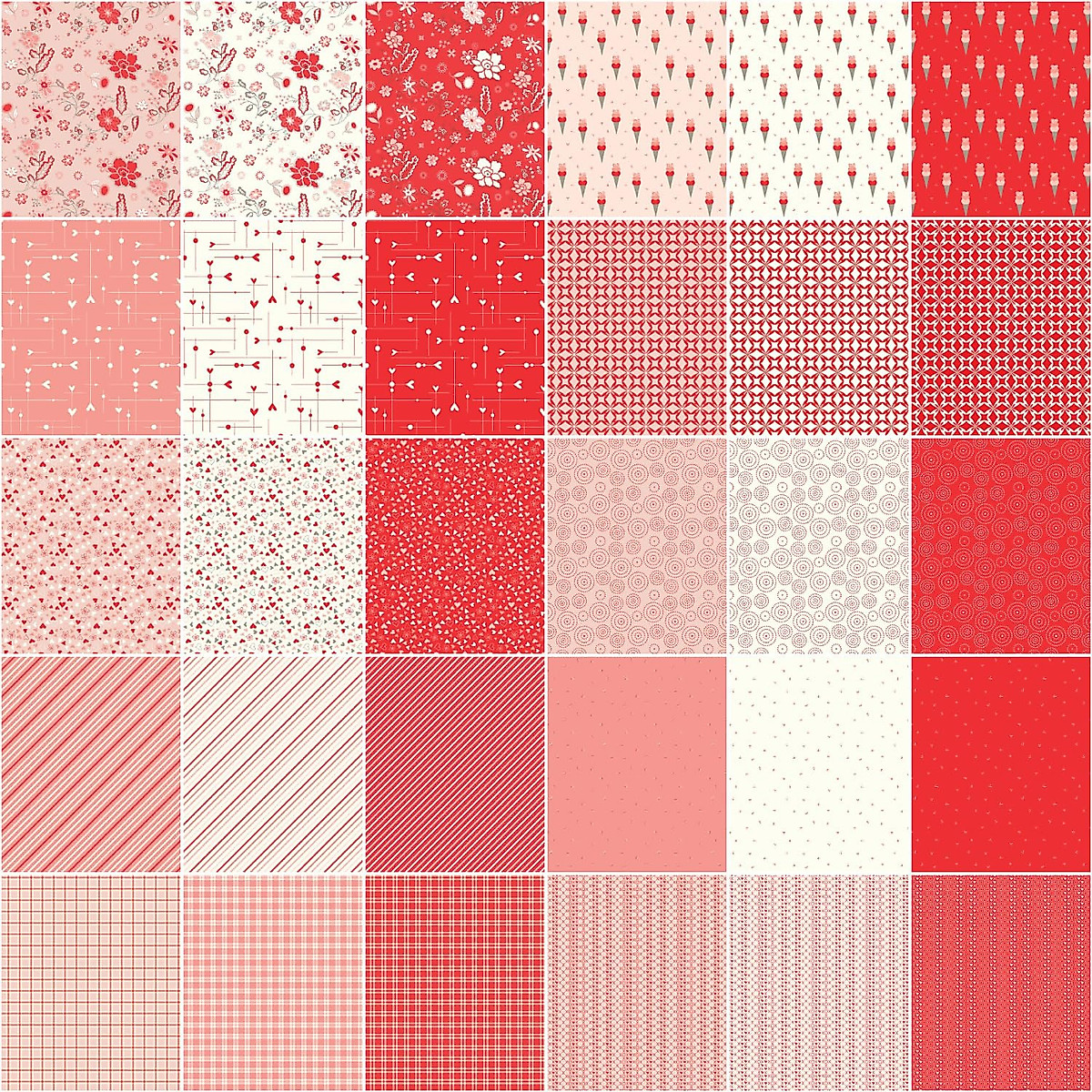 Sandy Gervais I Love US 5" Stacker 42 5-inch Squares Charm Pack Riley Blake Designs 5-13960-42